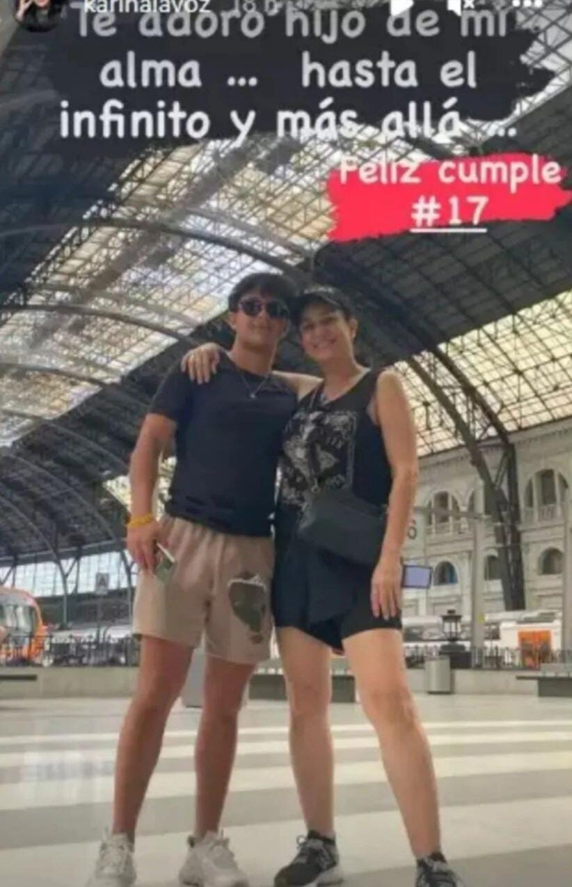 Karina y su hijo trans Xander reaparecen en vacaciones en Venezuela ...